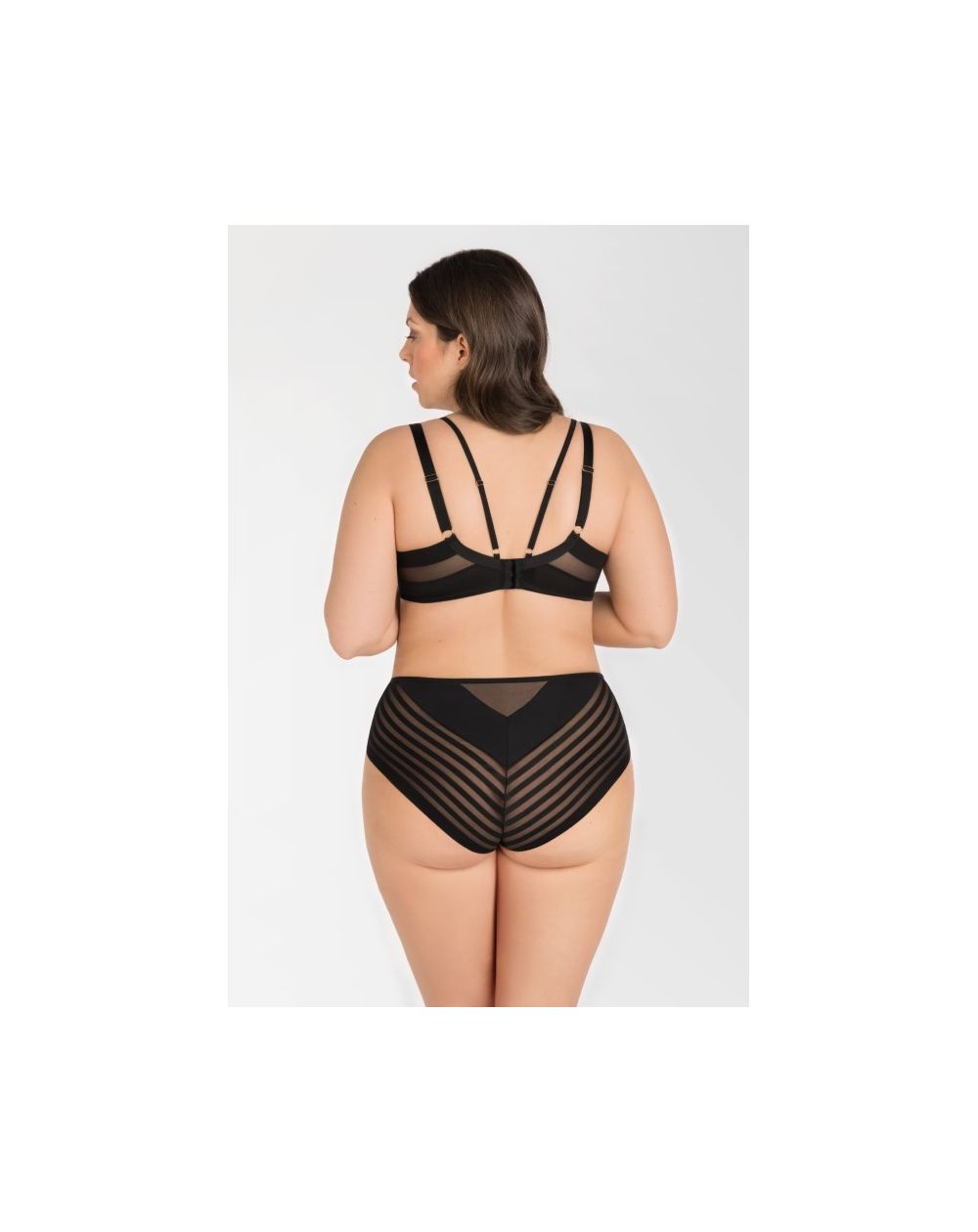 Gorsenia K810 Soft Bra Black - Elegance and Comfort for Large Bust