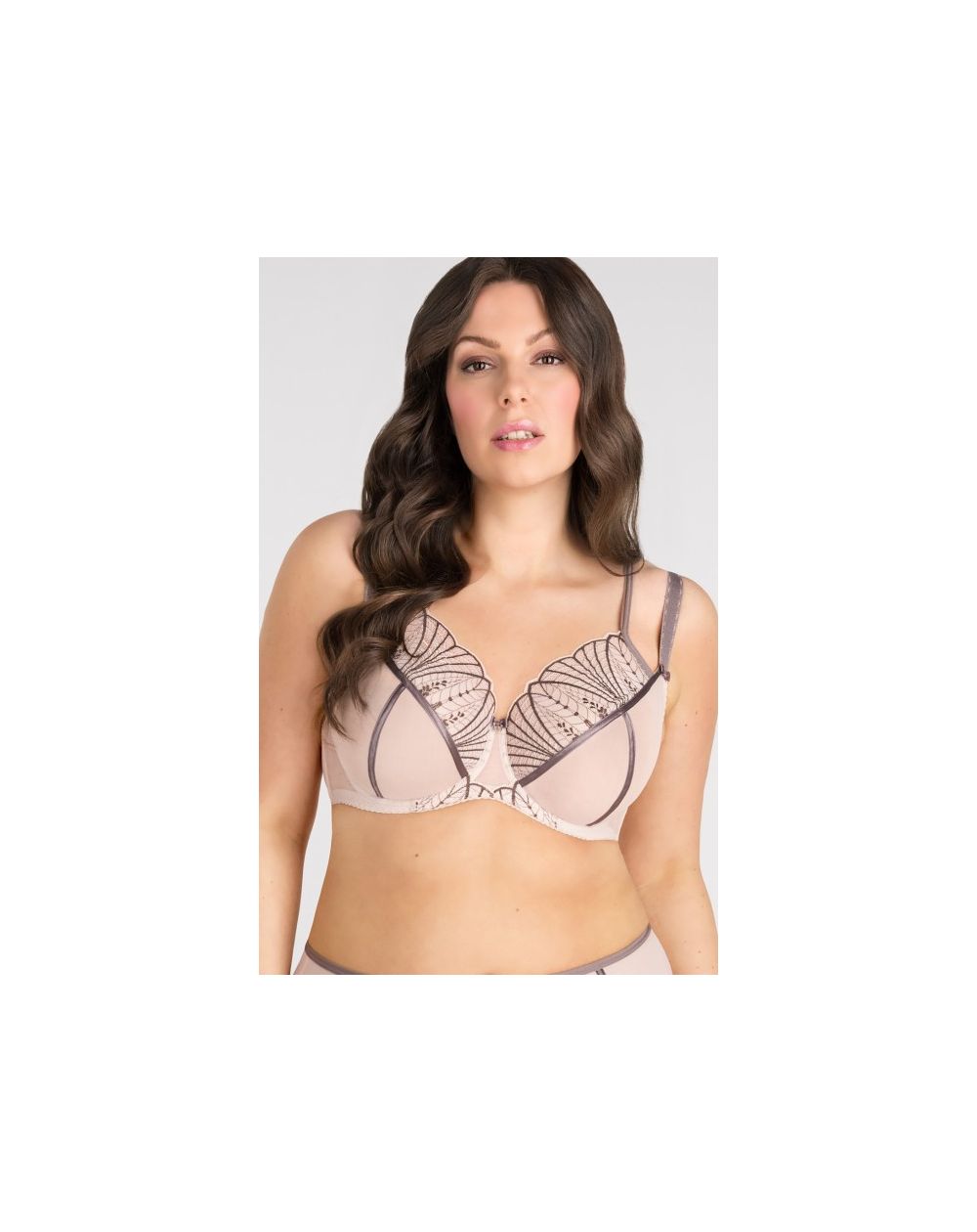 Gorsenia Soft Bra K837 Caffe Latte - Comfort and Style for Plus Sizes!